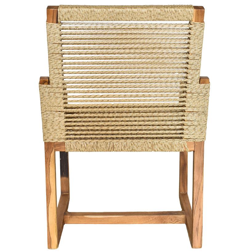 CHAIR WITH SYNTHETIC RAFFIA – Chora Mykonos