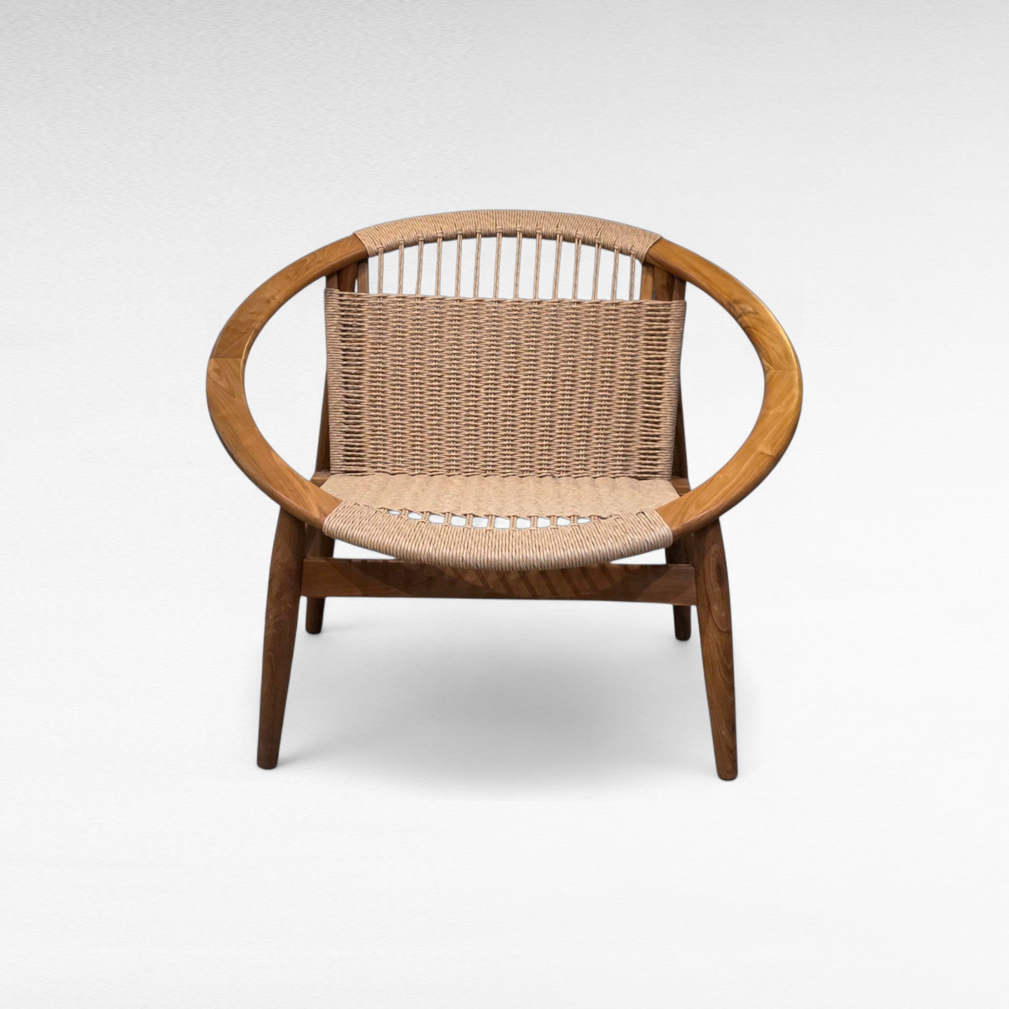 TEAK WOOD RELAX CHAIR WITH SYNTHETIC RAFFIA W90 |D74 |H75 CM – Chora ...