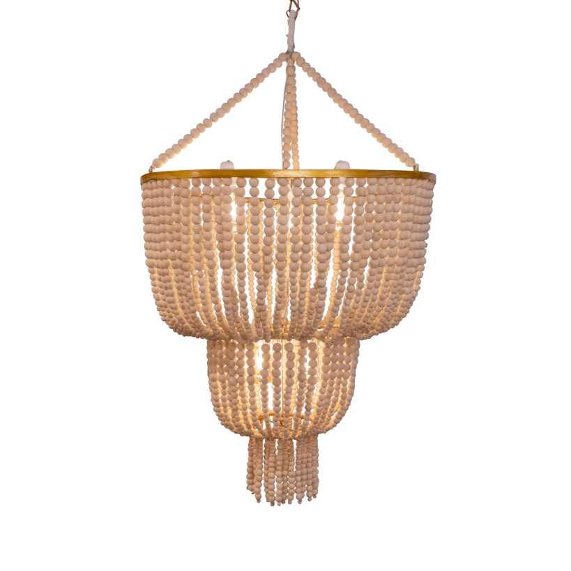 Elegant Beaded Pendant Light – Natural Charm for Cozy Spaces – Chora ...
